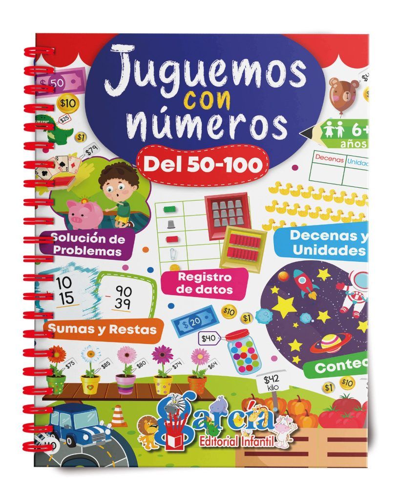 Libro Juguemos con Números 50 al 100 - Editorial García